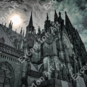 Cologne Cathedral print on Canvas - Etsy