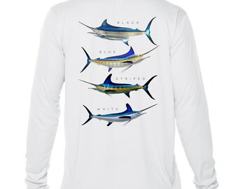 Blue Marlin T-shirt Deep Sea Fishing Fisherman Apparel Salt - Etsy