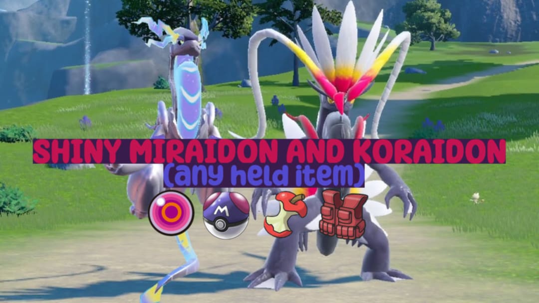 Shiny Koraidon and Miraidon Pokemon Home Transfer - Etsy