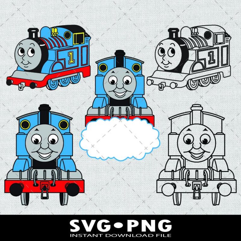 Thomas the Train Svg - Etsy