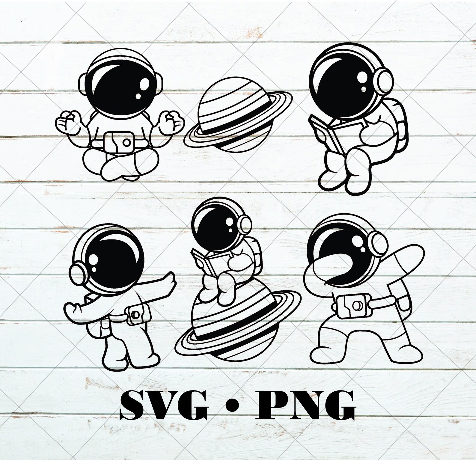 Cute Astronaut Svg, Kid Astronaut Svg, Saturn Planets Svg, Cute ...