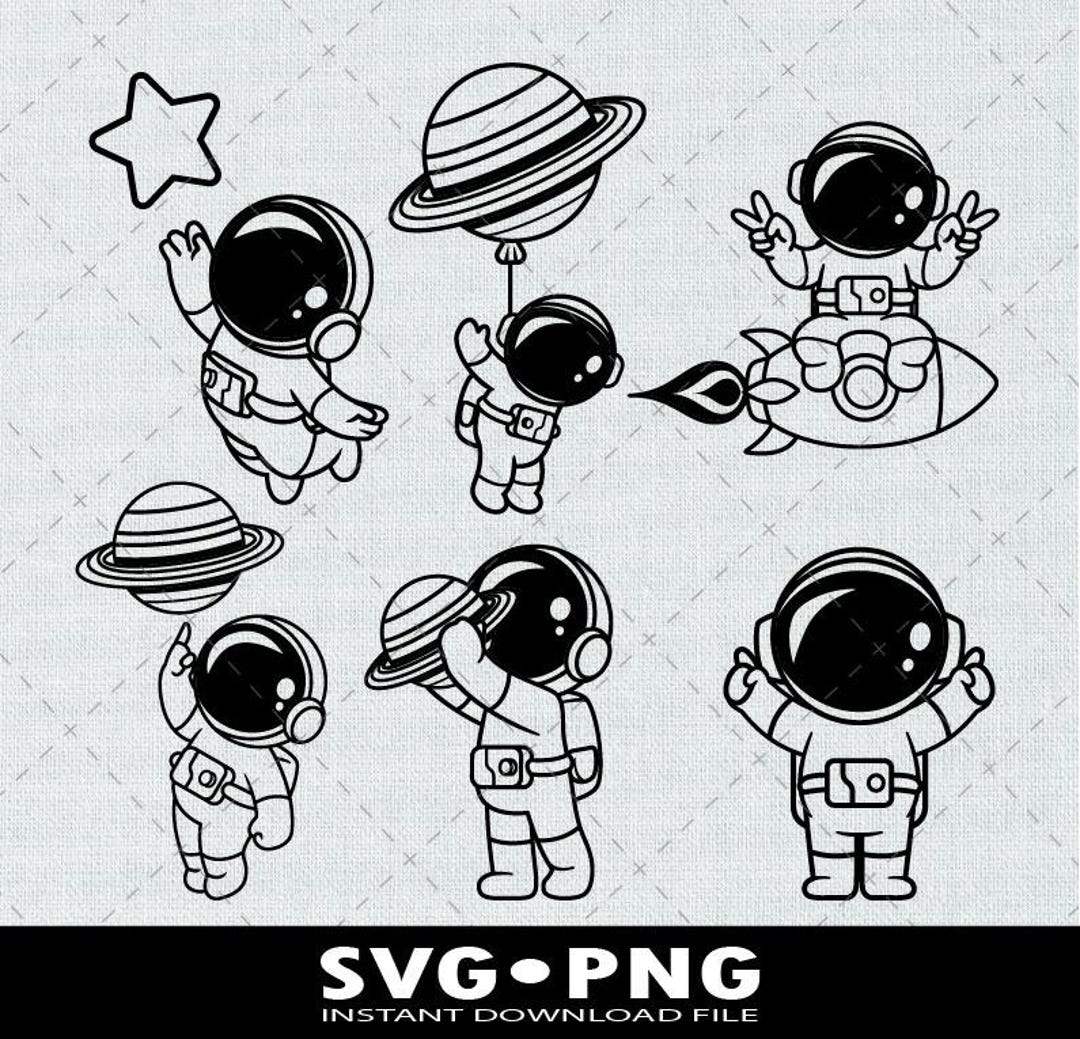 Cute Astronaut Svg, Astronaut Svg, Kid Astronaut Space Rocket Svg ...