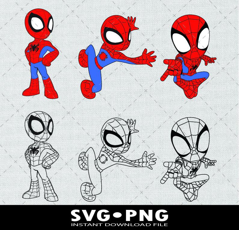 Spidey Svg, Baby Spidey Svg, Baby Spider, Spidey Png, Spider Svg ...