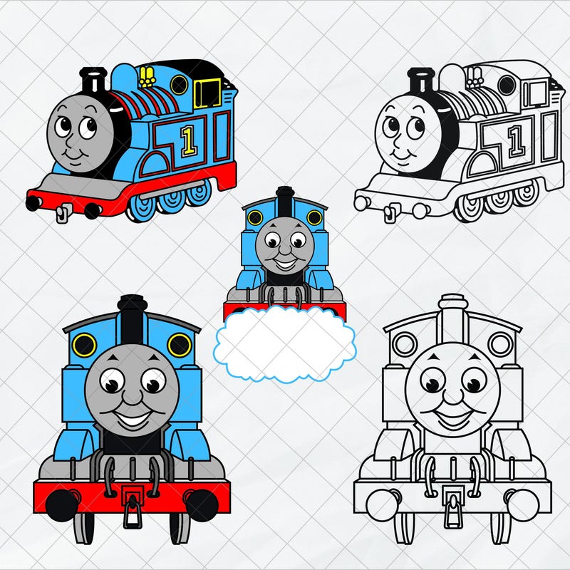 Thomas the Train Svg - Etsy