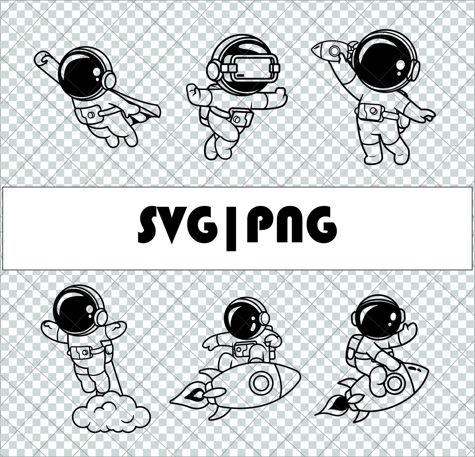 Cute Astronaut SVG, Kid Astronaut Svg, Space Explorer Digital File ...