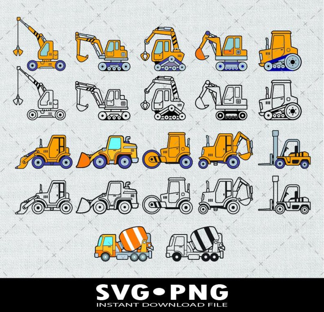Construction Vehicle Svg Construction Svg Construction Clipart Trucks ...