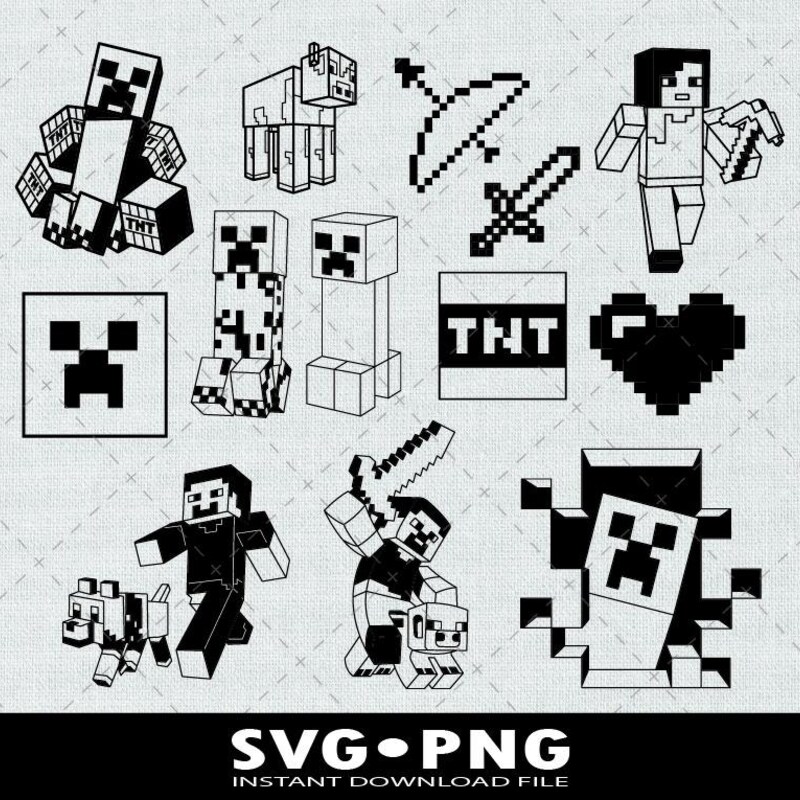 Creeper Svg - Etsy