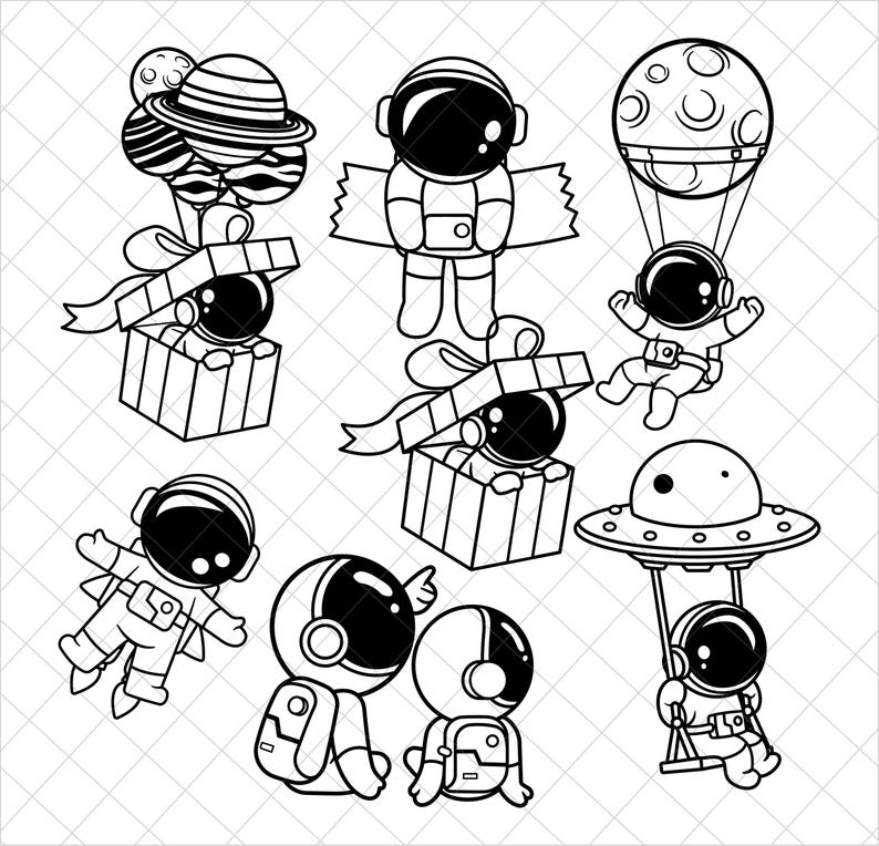 Cute Astronaut Svg, Astronaut Space Svg, Astronaut Png, Kid Astronaut ...