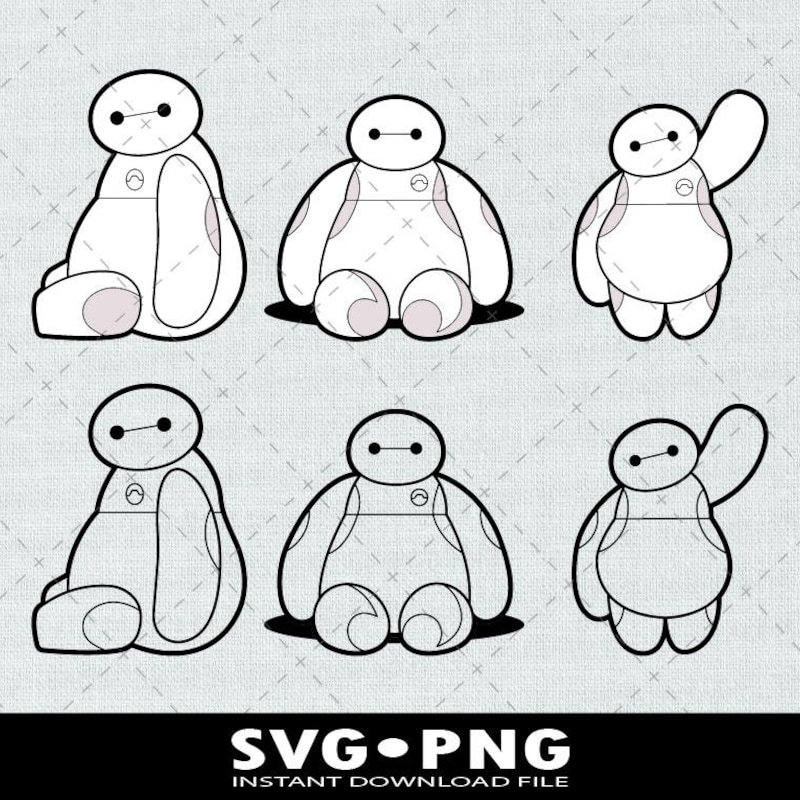 Baymax Svg - Etsy