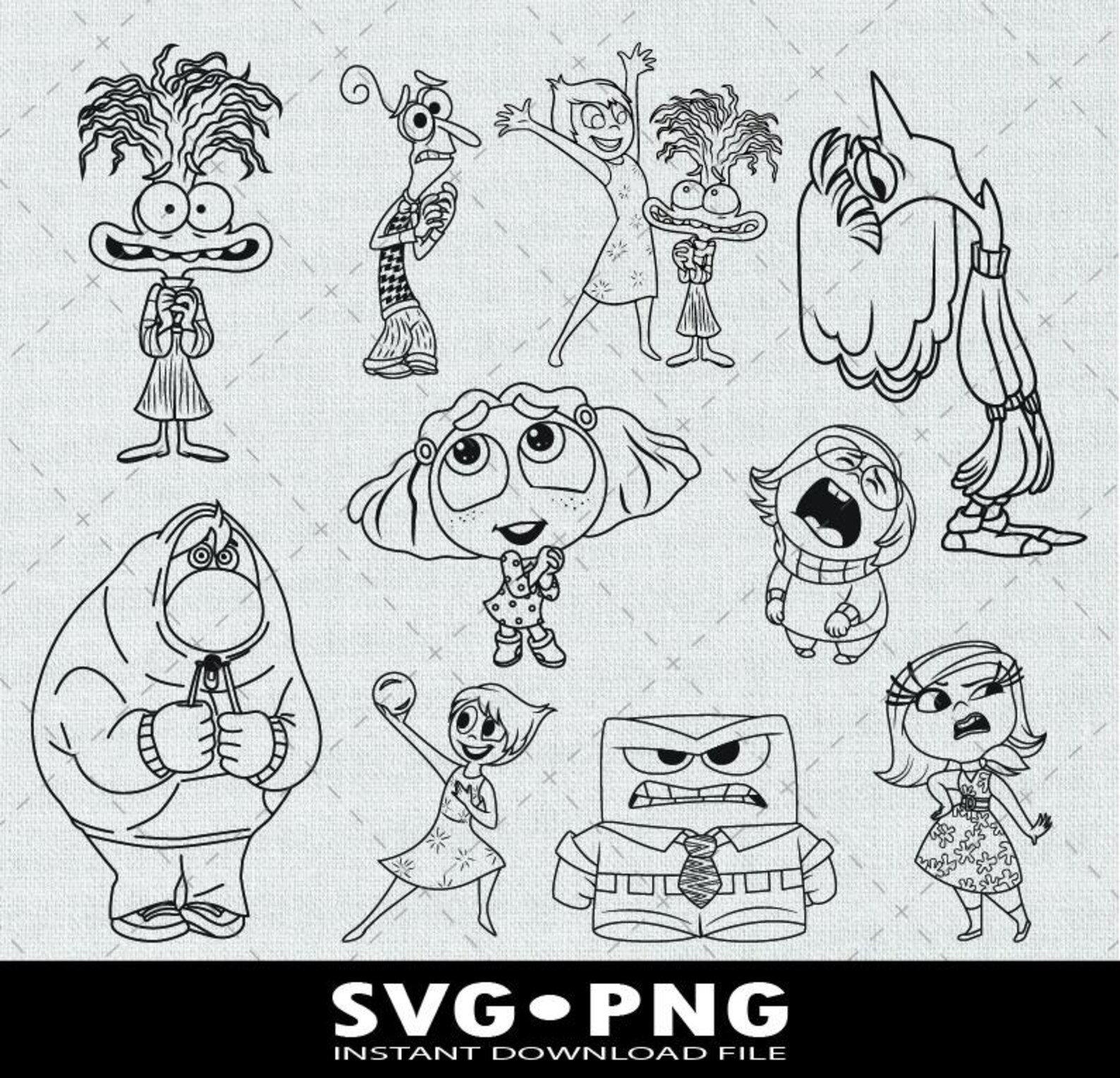Inside Out Svg, Inside Out Character Svg, Inside Out Svg Png, Inside ...