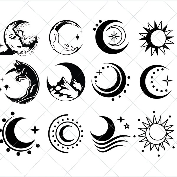 Sun Moon Stars - Etsy