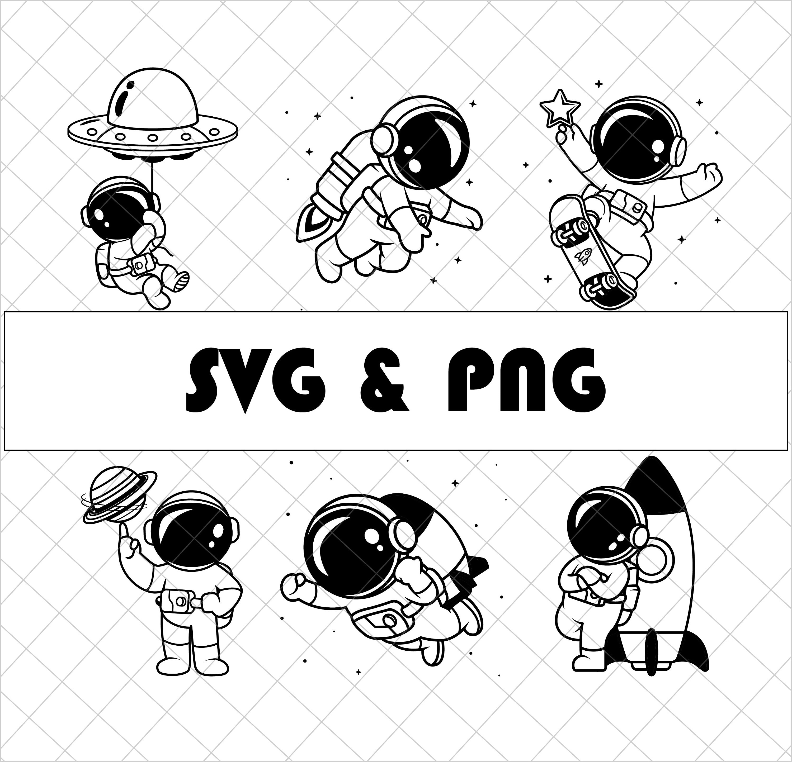 Cute Astronauts Svg Kids Astronaut Svg Stronaut Svg Spaceman Clipart ...