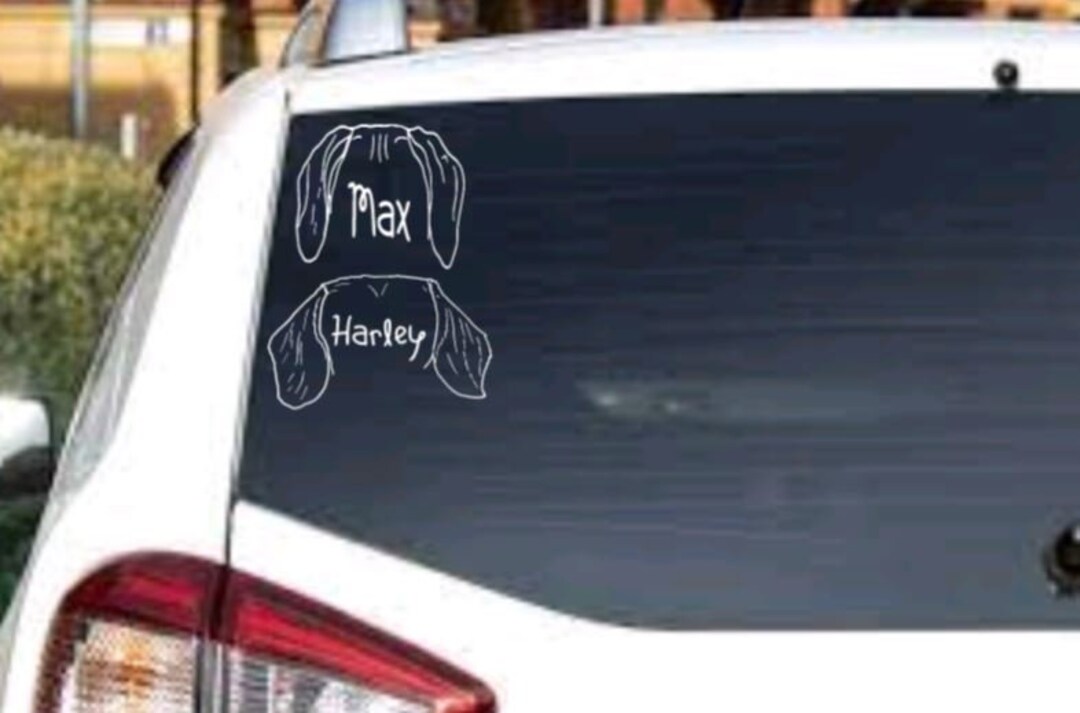 Dog Decal Dog Breed Sticker Dog Ear Car Decal Gift for Pet - Etsy