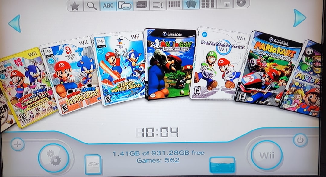 Modded Wii Console Bundle in Black W/1tb External HDD - Etsy