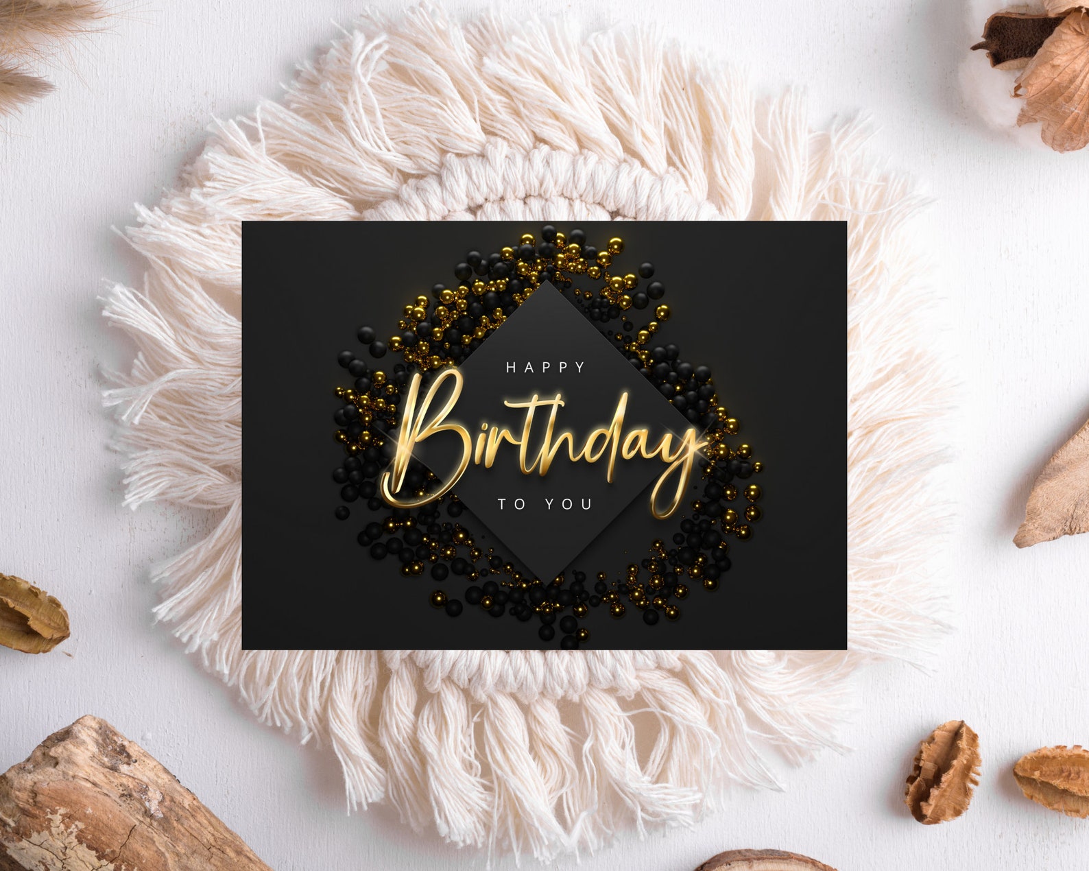 Editable Birthday Card, Happy Birthday Card Printable, Digital Birthday ...