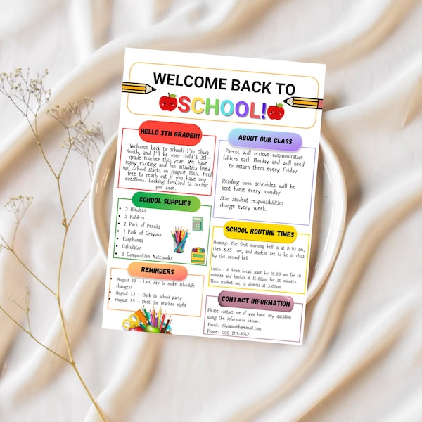 Welcome Letter - Etsy