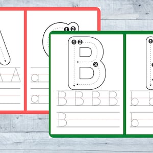 Alphabet Tracing Worksheets, 26 Pages Digital Downloads, Kids Alphabet ...