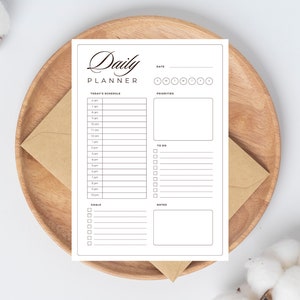 Daily Planner, Digital Planner, Printable Planner Daily to Do List ...