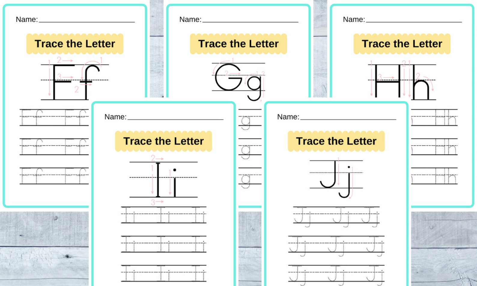 Alphabet Tracing Worksheets A-Z ,ABC Tracing Workbook ,handwriting ...