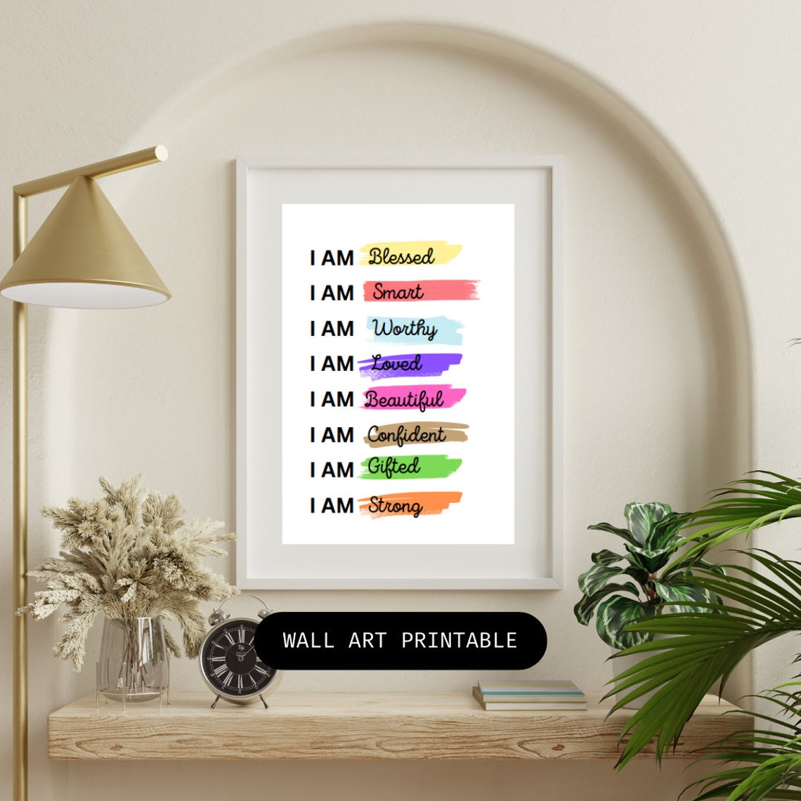 Affirmation Wall Art | Affirmation Wall Art Print| Printable Wall Art ...
