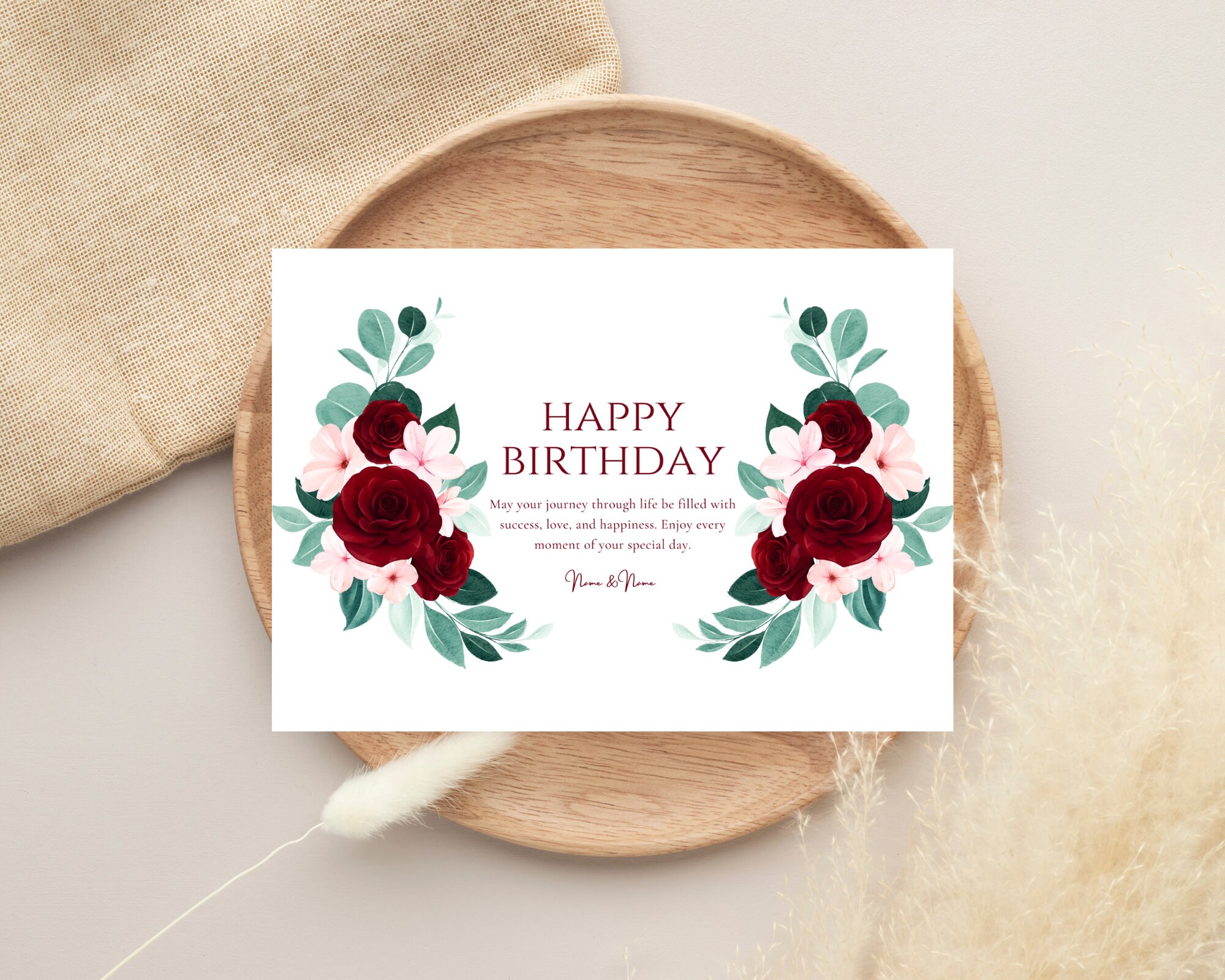 Editable Birthday Card, Digital Products, Card Set Birthday, Birthday ...
