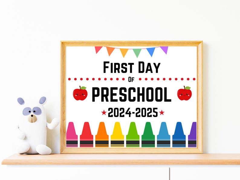 First Day of School Printable Sign, Back to School Sign, First Day of ...