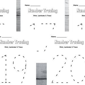 Number Tracing 1-20, Preschool Worksheets, Kindergarten Tracing Numbers ...