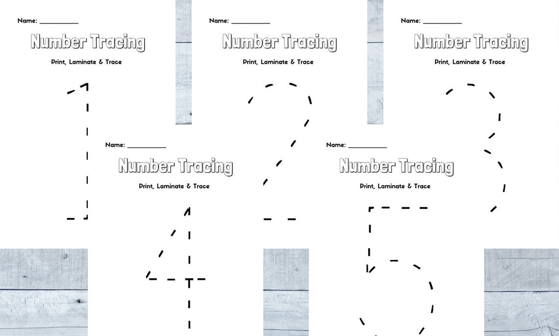 Number Tracing 1-20, Preschool Worksheets, Kindergarten Tracing Numbers ...
