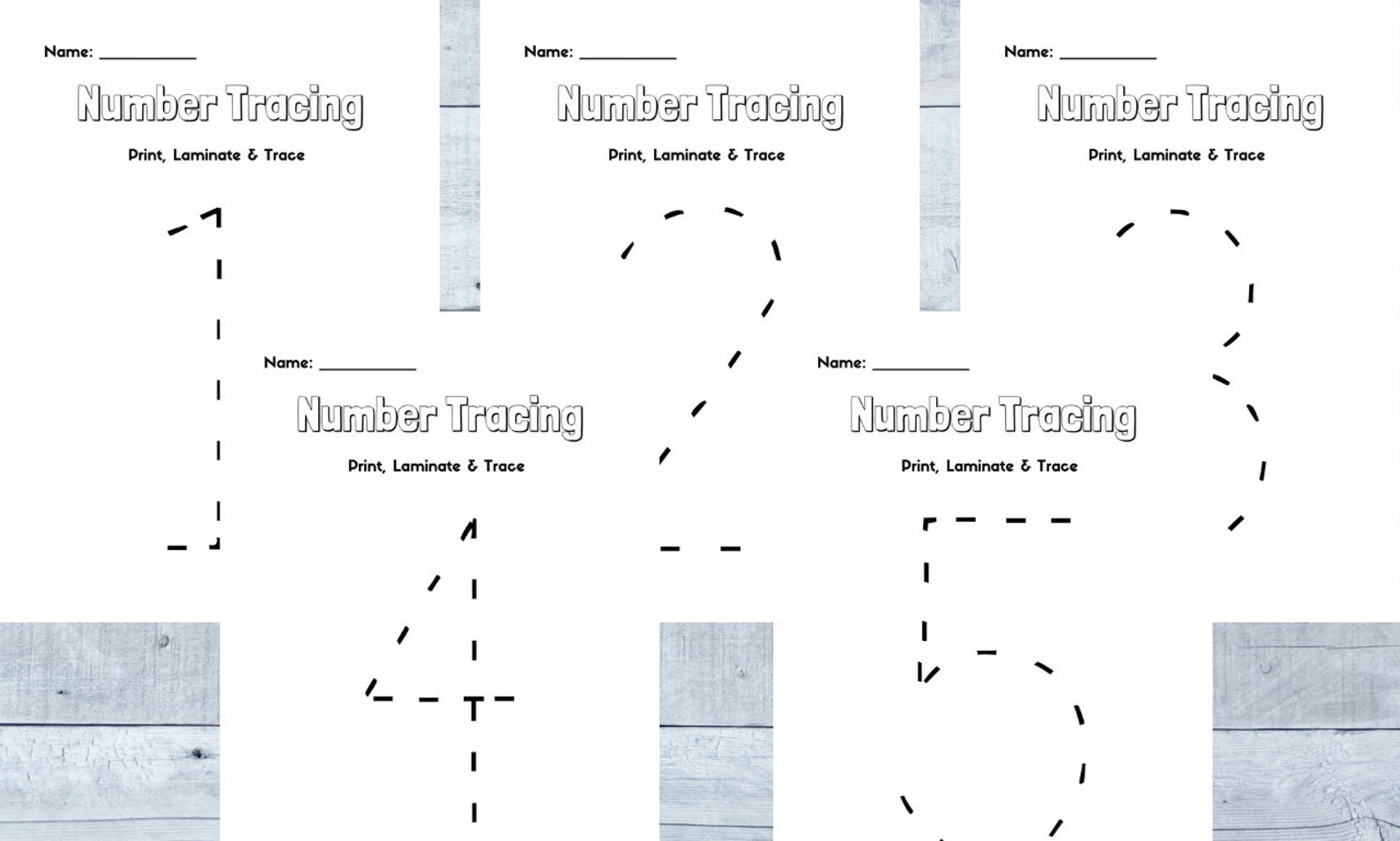 Number Tracing 1-20, Preschool Worksheets, Kindergarten Tracing Numbers ...