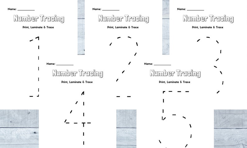Number Tracing 1-20, Preschool Worksheets, Kindergarten Tracing Numbers ...