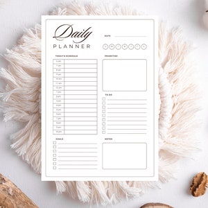 Daily Planner, Digital Planner, Printable Planner Daily to Do List ...