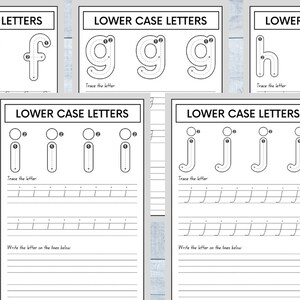 26 Printable Lowercase Alphabet Tracing Worksheets,preschool ...