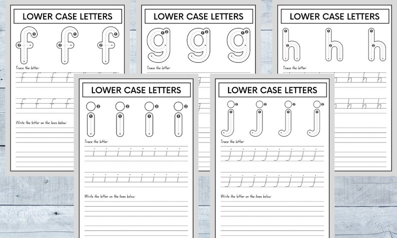 26 Printable Lowercase Alphabet Tracing Worksheets,preschool ...