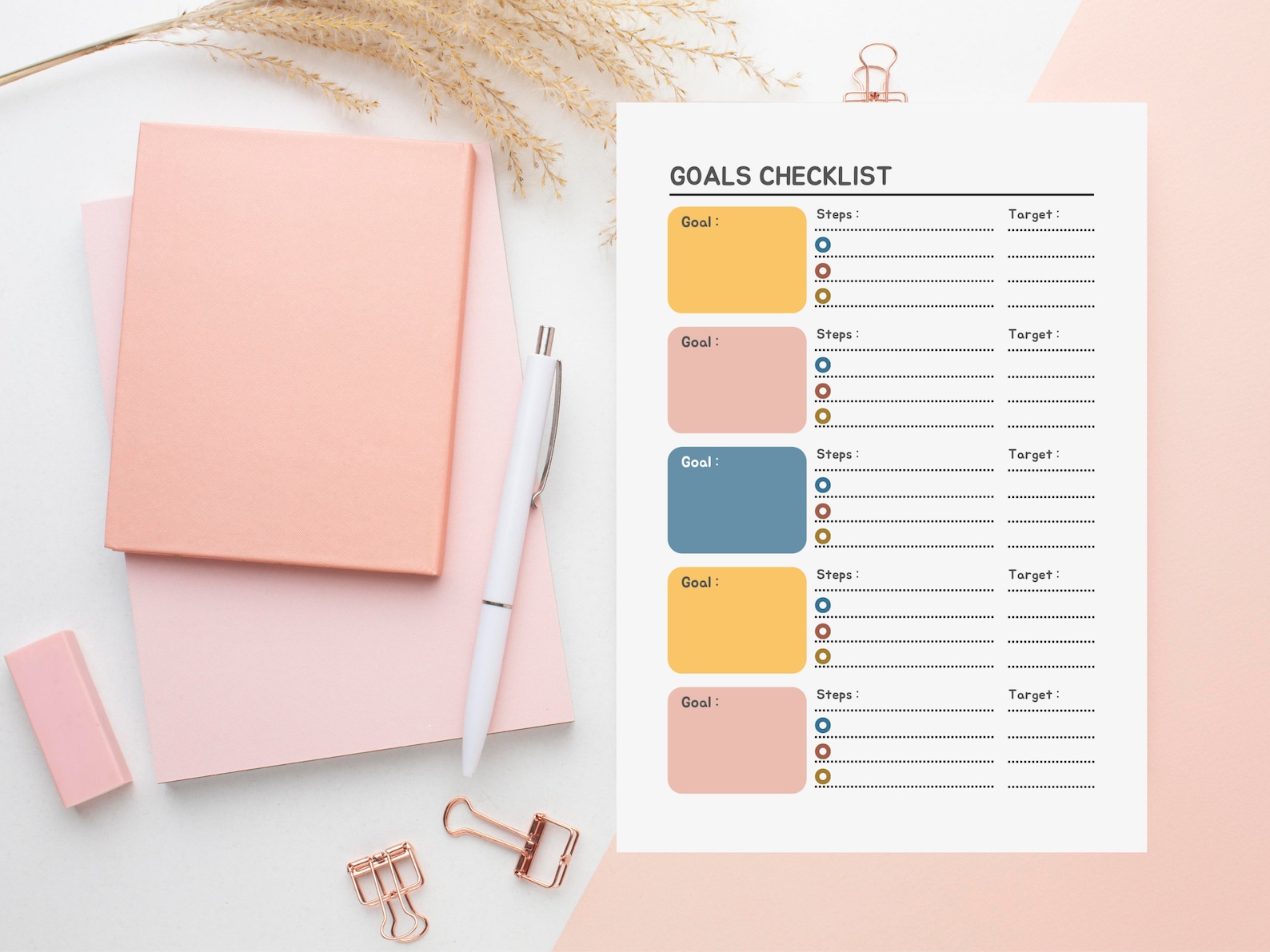 Goal Planner | Goal Tracker | Printable Planner | Digital Planner ...