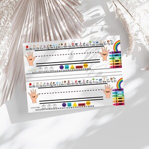 Student Desk Name Tag, Printable Student Desk Name Tag, Back to School ...