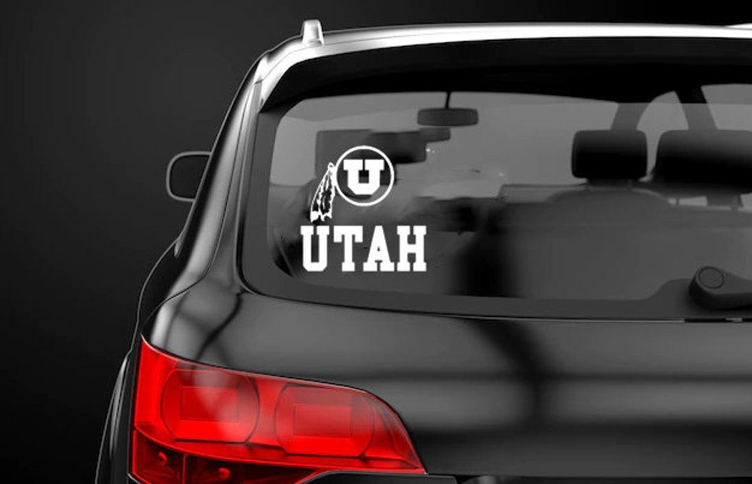 Utah Utes Drum Vinyl Sticker Label Decal Football Label College ...