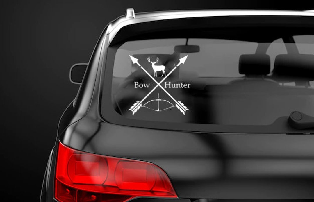 Bow Hunter Decal Sticker Label Deer Hunting Sticker Hunting Outdoors ...