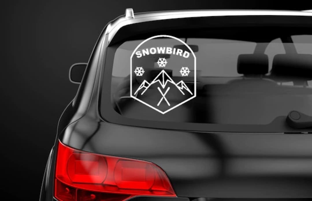 Snowbird Sticker Ski Decal Resort Label Snow Sticker Riding Decal Ski ...