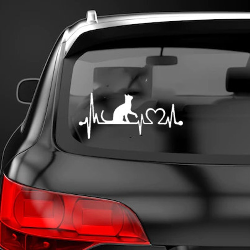 Heartbeat Decal - Etsy