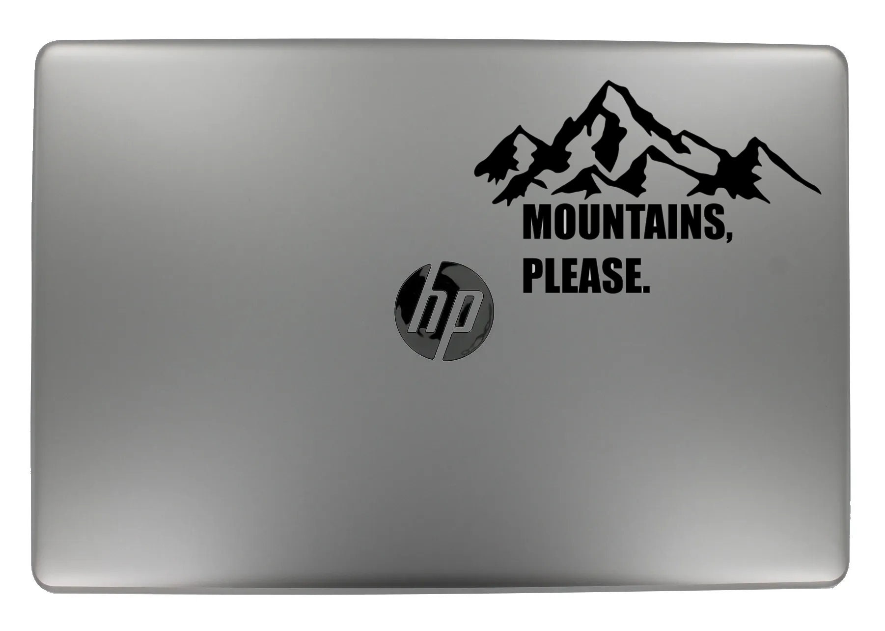 Mountains Please Sticker Decal Label Outdoors Sticker Camping Decal ...