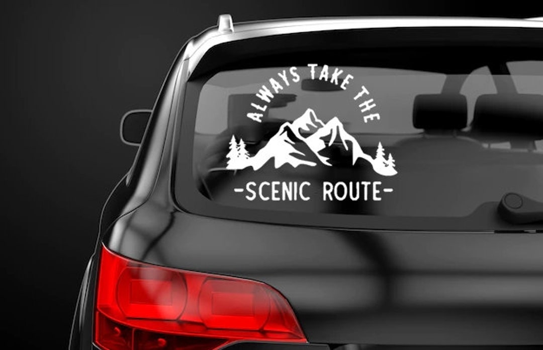 Always Take the Scenic Route Sticker Decal Label Camping RV Sticker ...