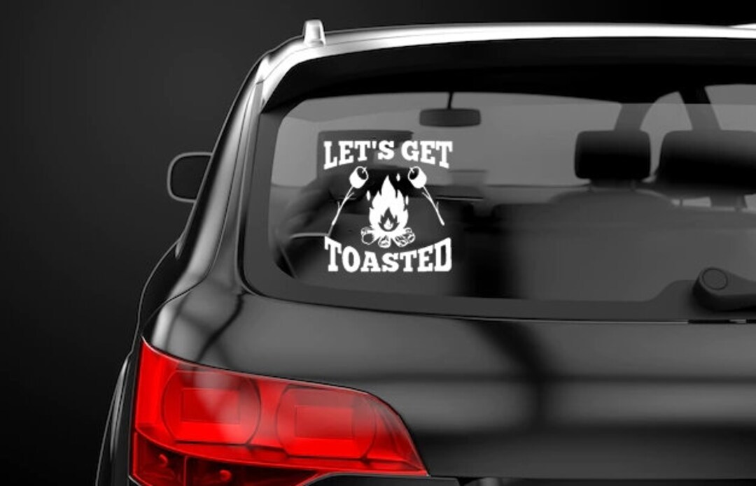 Lets Get Toasted Sticker / Decal / Label - Etsy