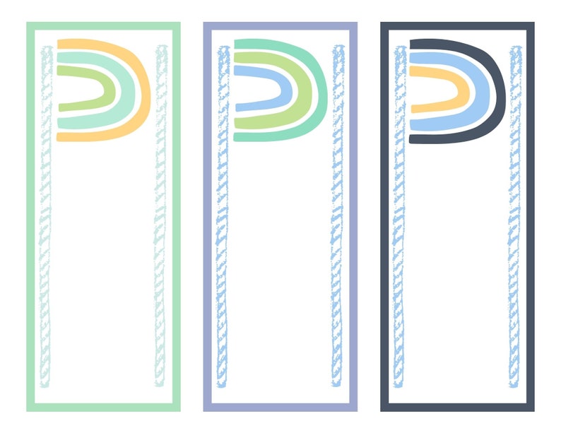 Pastel Rainbow Classroom Desk Name Tags - Etsy