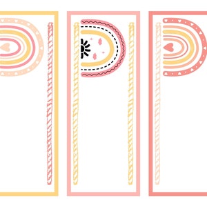 Pastel Rainbow Classroom Desk Name Tags - Etsy