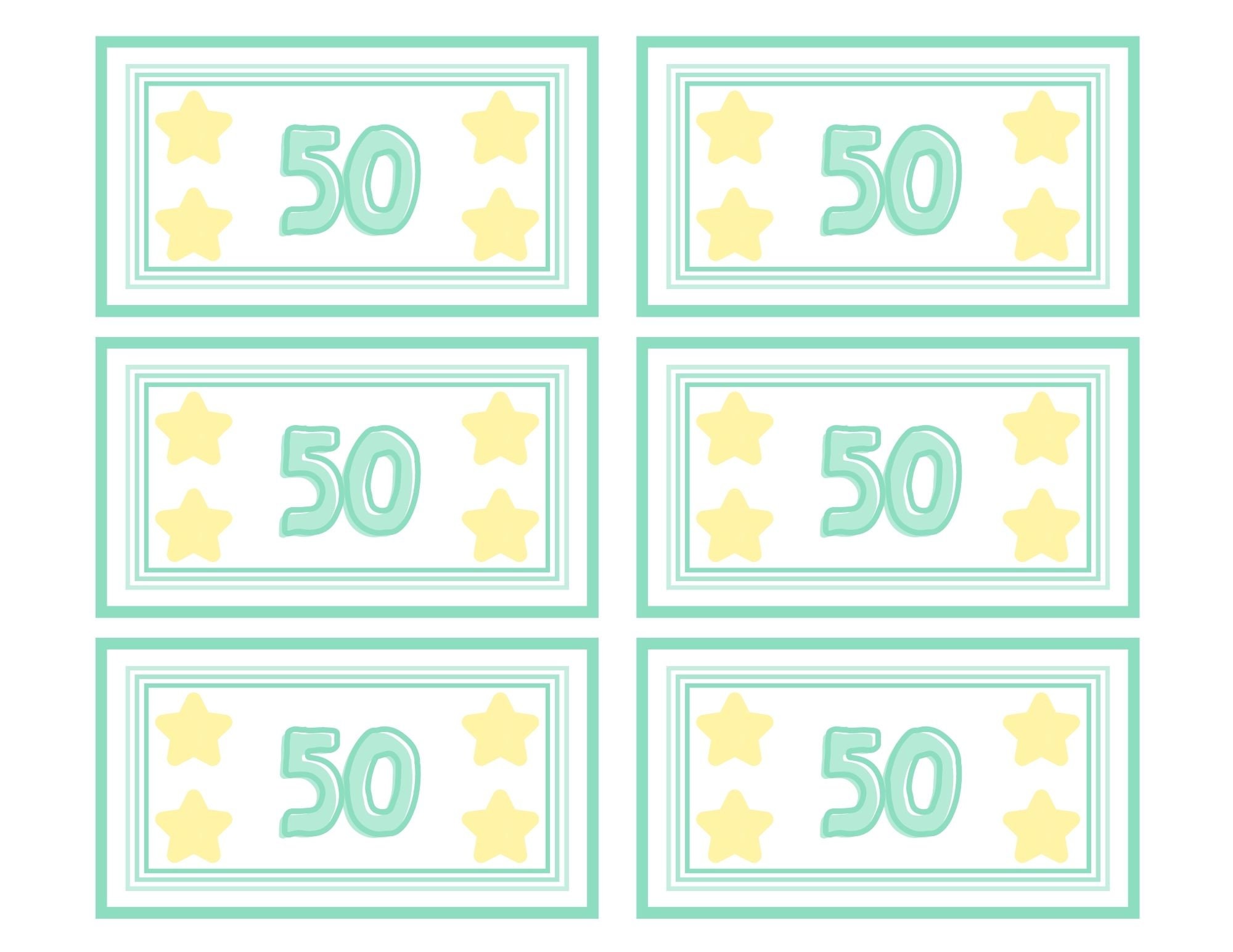 Pastel Rainbow Classroom Money - Etsy