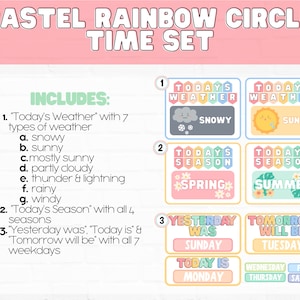 Pastel Rainbow Classroom Decor Bundle - Etsy