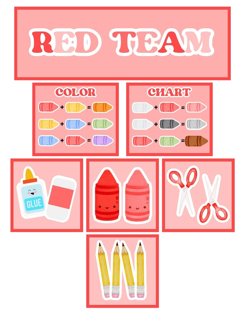 Classroom Table Caddy Labels - Etsy