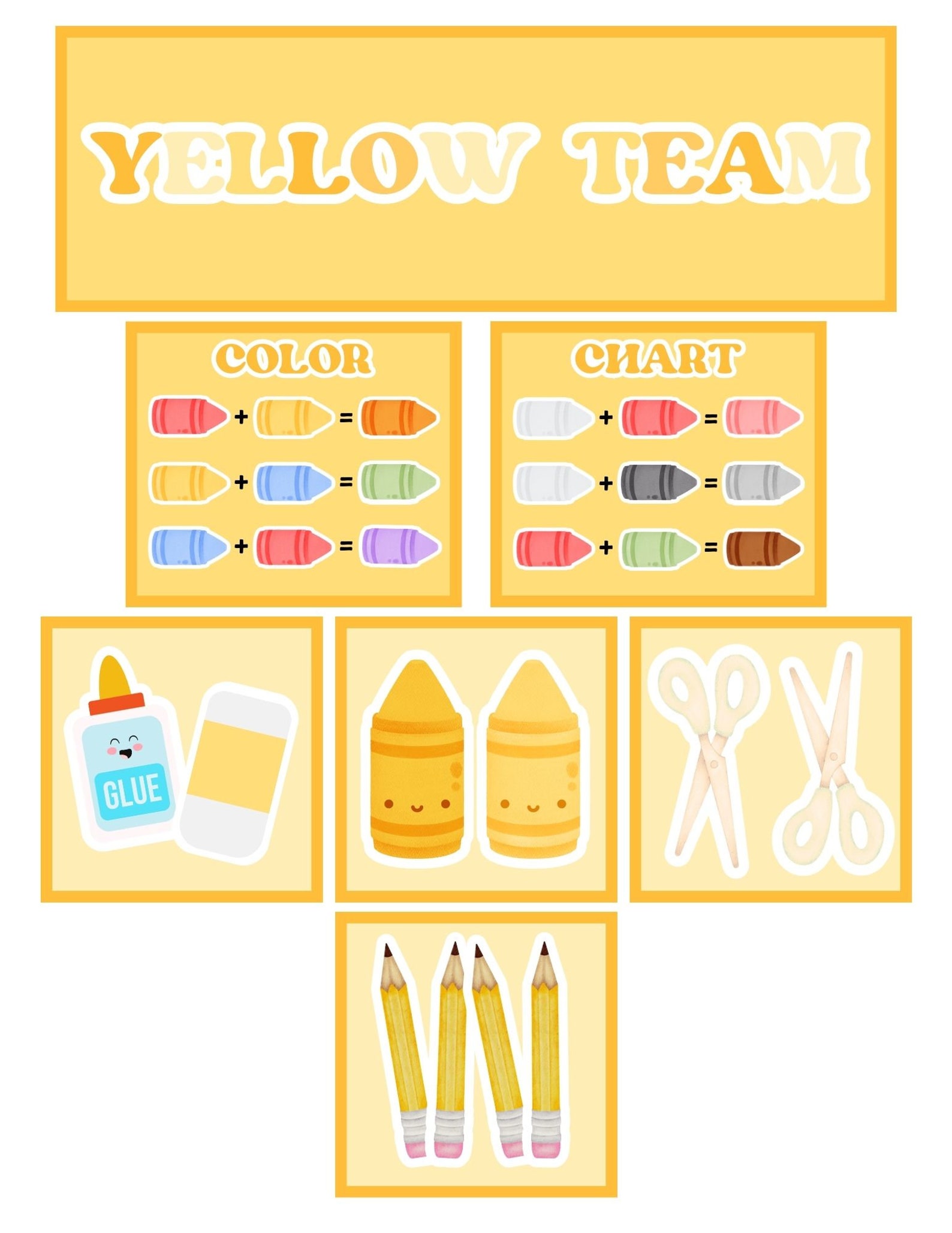 Classroom Table Caddy Labels - Etsy