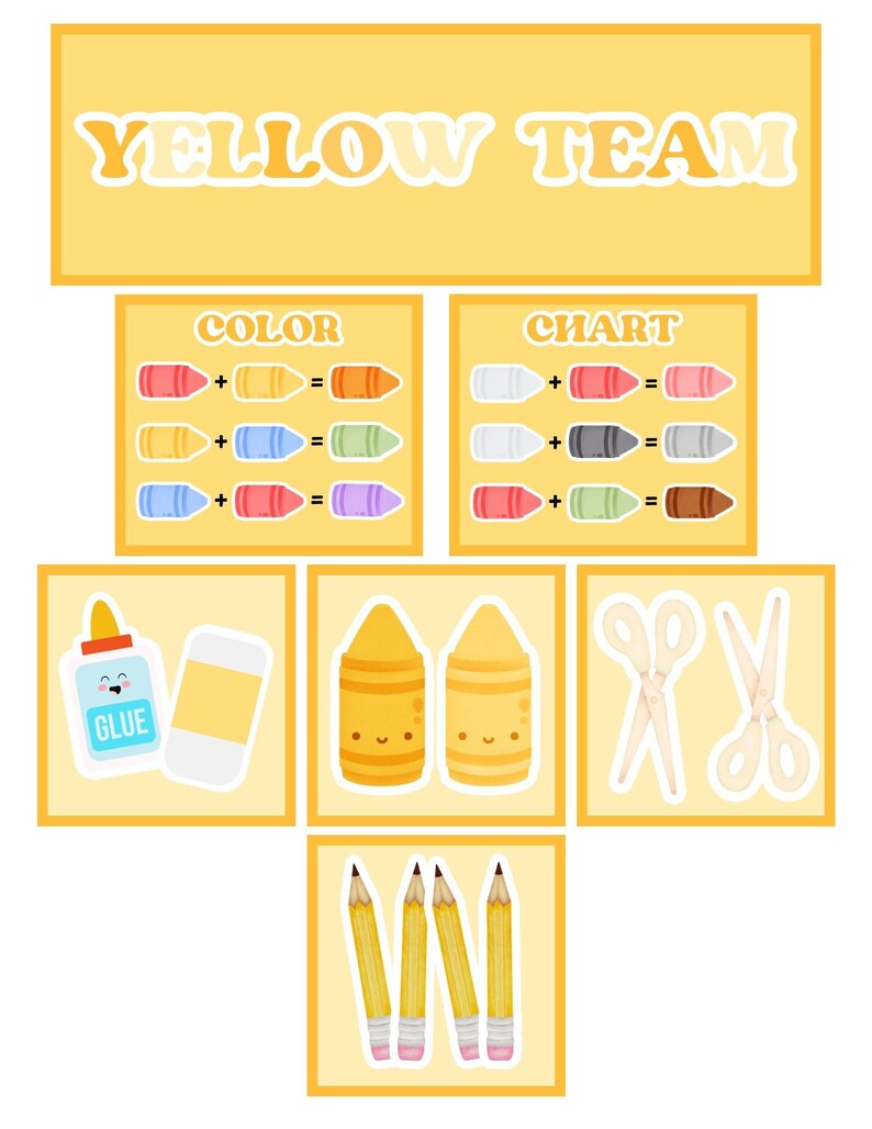 Classroom Table Caddy Labels - Etsy