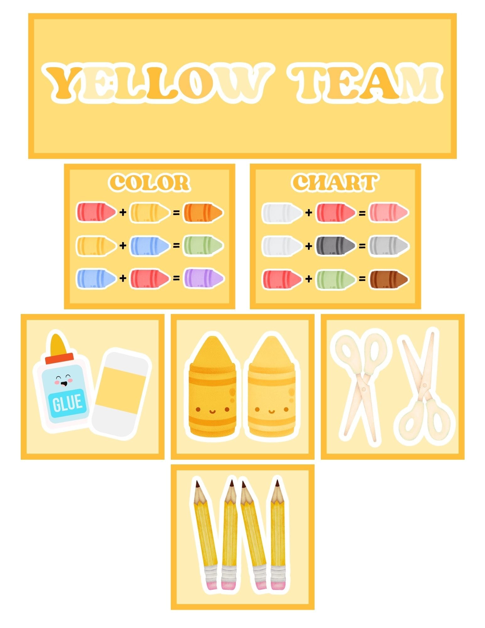 Classroom Table Caddy Labels - Etsy